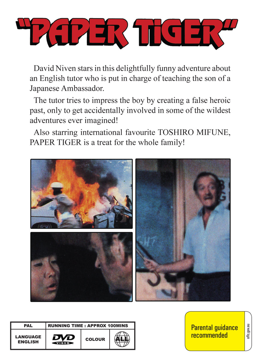 Paper Tiger (1975) - DVD - David Niven, Toshirô Mifune