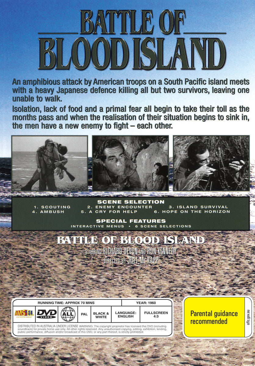 Battle of Blood Island (1960) - DVD - Richard Devon, Ron Gans