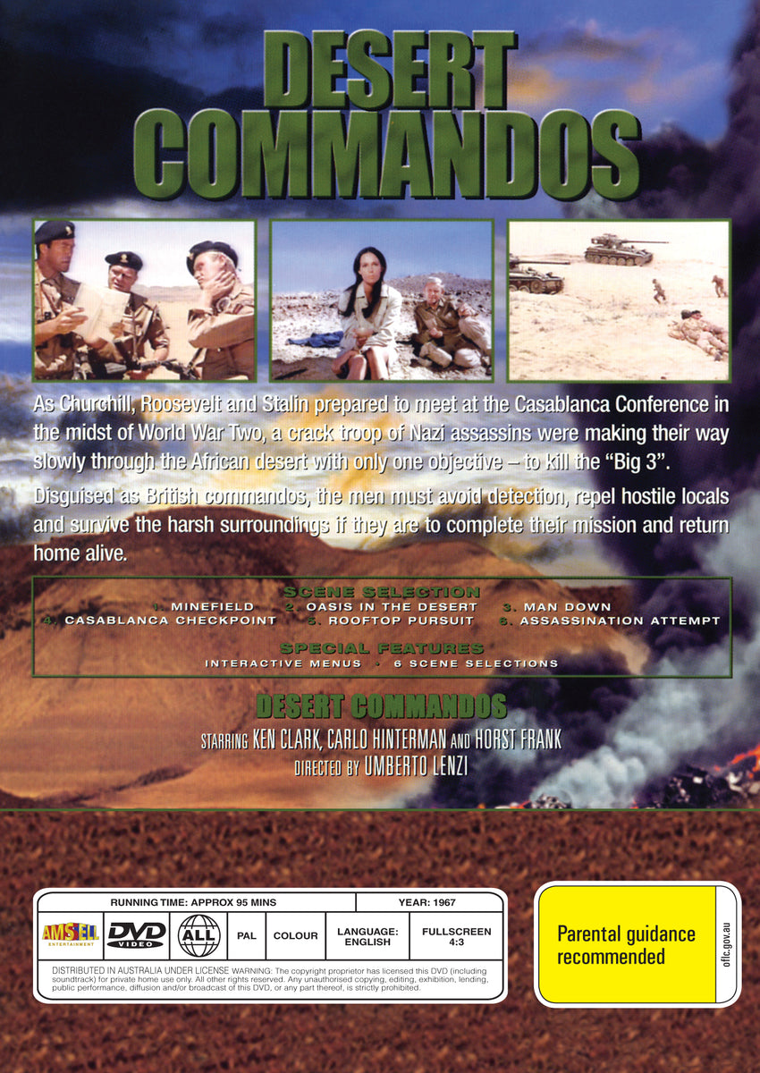 Desert Commandos (1967) - DVD - Ken Clark, Horst Frank