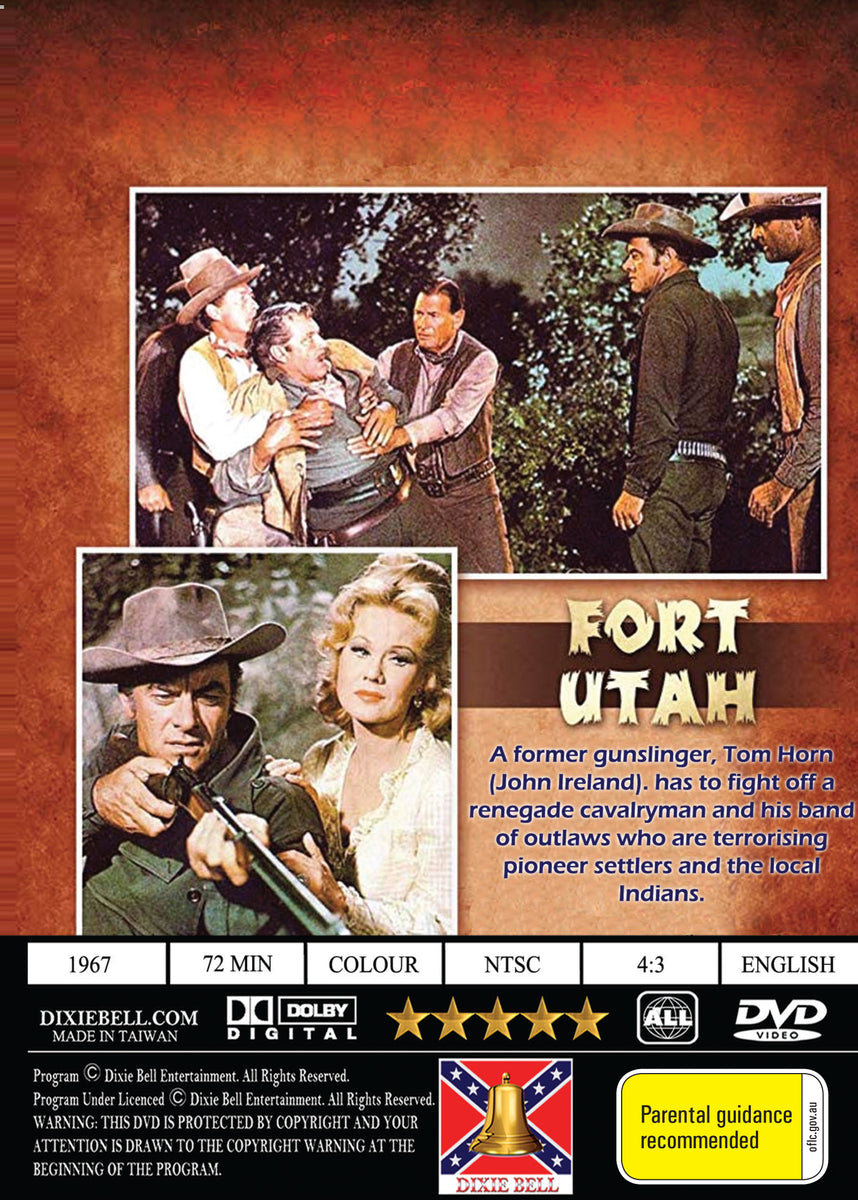 Fort Utah (1967)- DVD - John Ireland, Virginia Mayo
