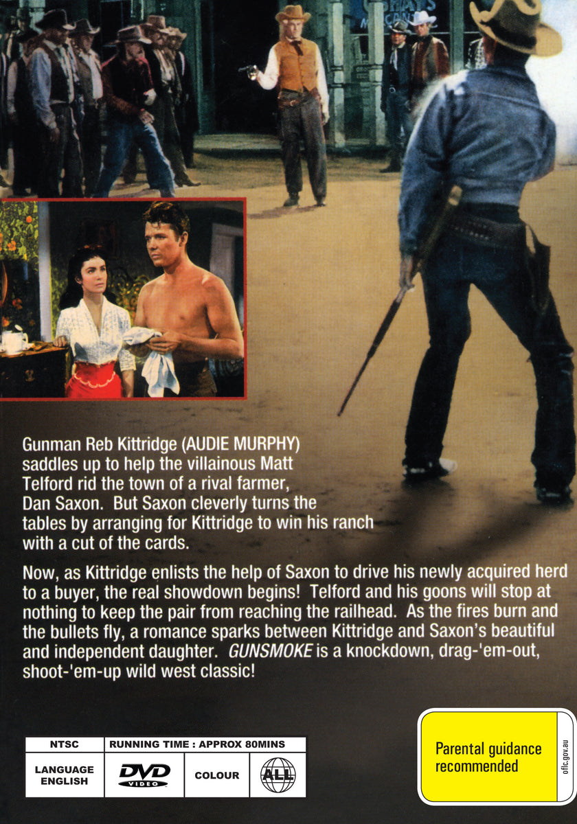 Gunsmoke (1953) - DVD - Audie Murphy, Susan Cabot