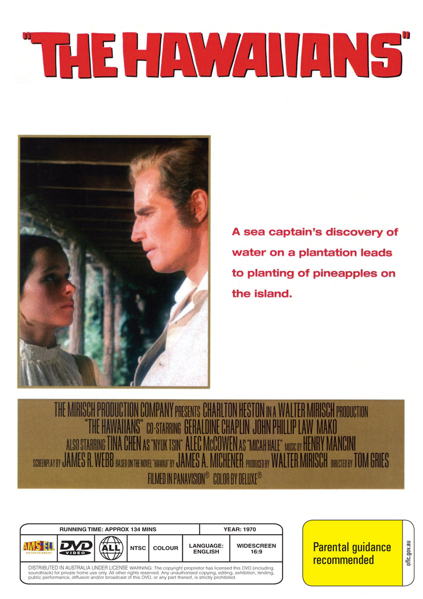 The Hawaiians (1970) - DVD - Charlton Heston, Tina Chen
