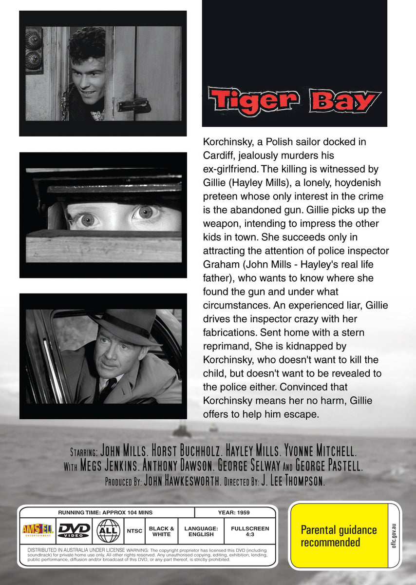 Tiger Bay (1959) - DVD - Hayley Mills, John Mills