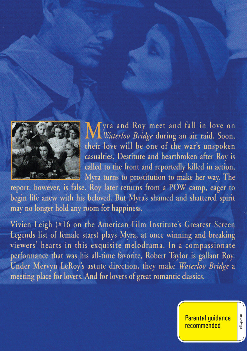 Waterloo Bridge (1940) - DVD - Vivien Leigh, Robert Taylor